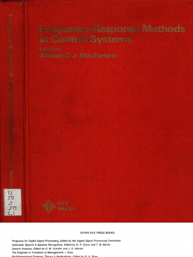 Frequency-Response Methods in Control Systems | PDF | Amplifier | Feedback