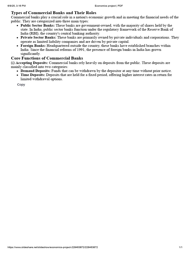 Economics Project - PDF | PDF