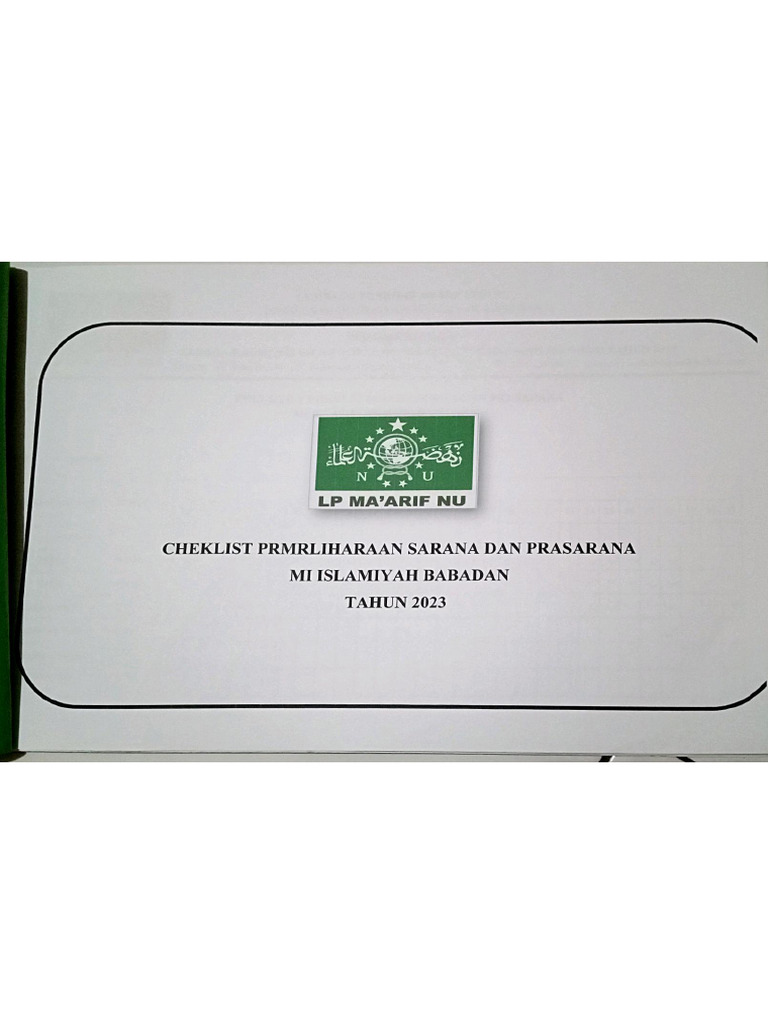 Checklist Pemeliharaan 2023 | PDF