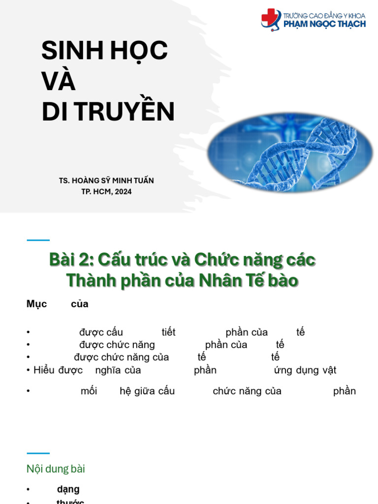Sinh Hoc Di Truyen Bai2 | PDF