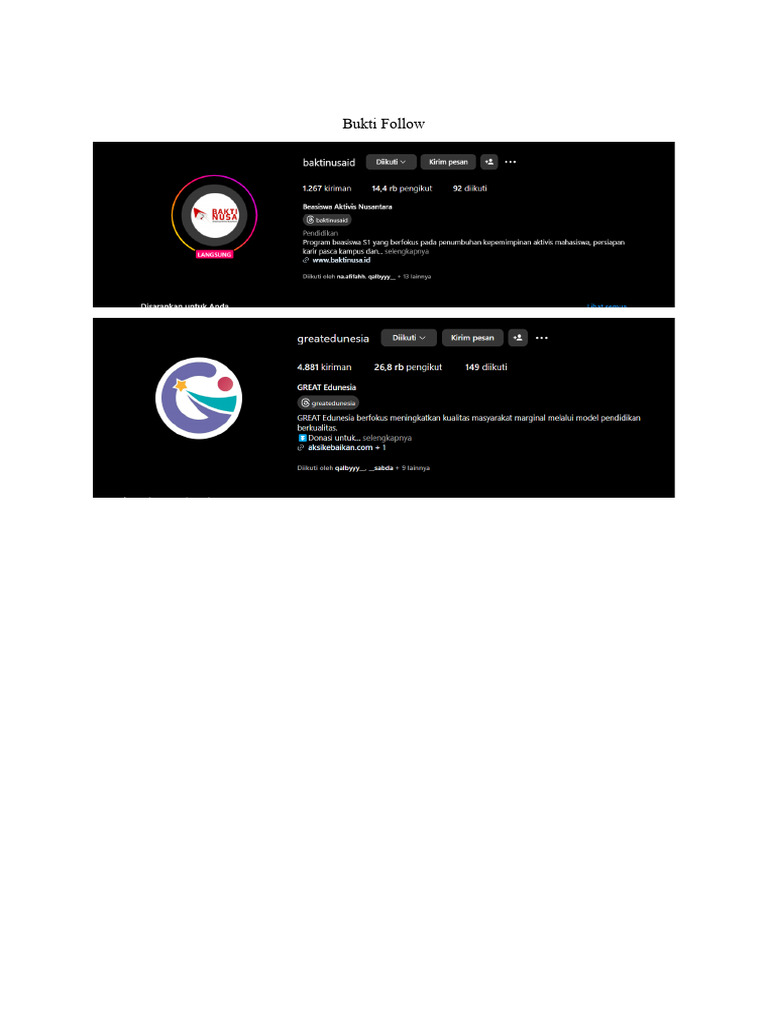 Abd. Yahya-Bukti Follow | PDF