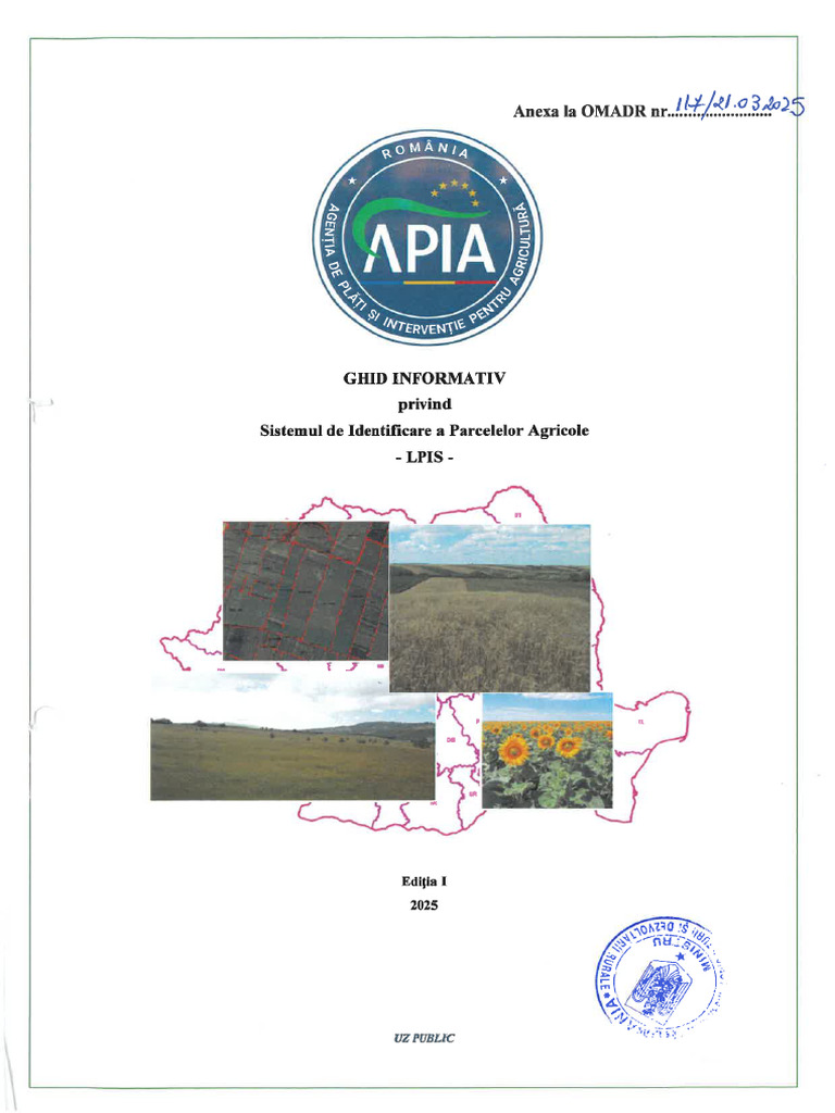 Anexa La OMADR Nr. 117 - 21.03.2025 GHID LPIS | PDF