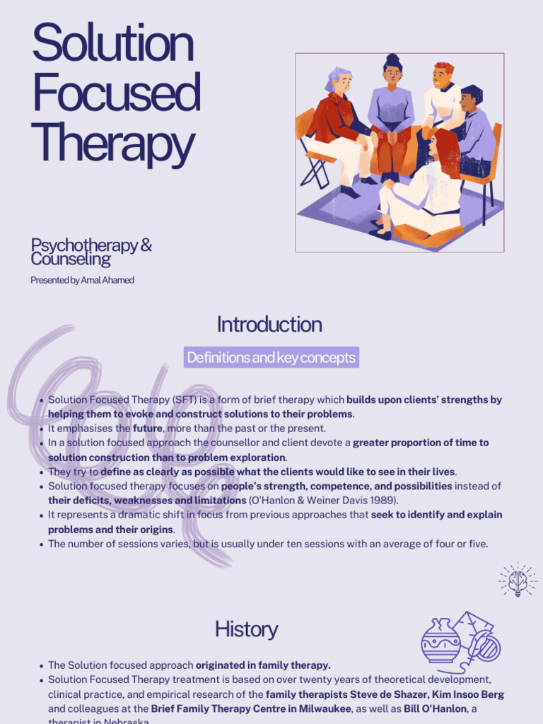 Solution Focused Therapy | PDF | Psychotherapy | Mental Health