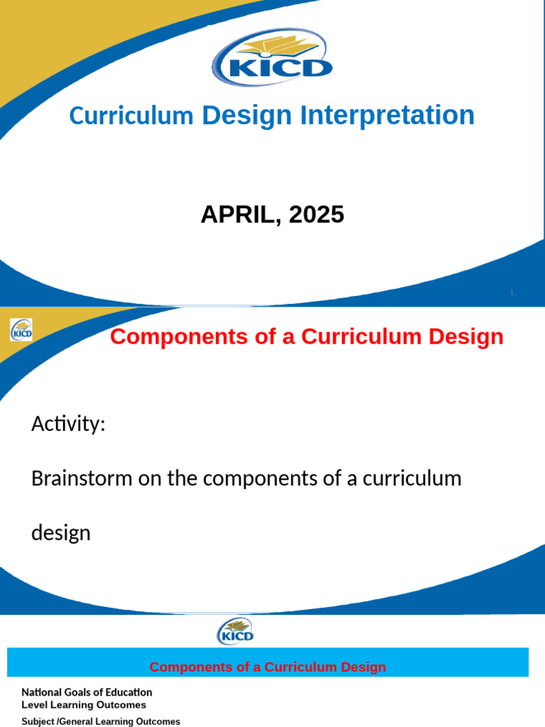 Curriculum Design Interpretation April 2025 | PDF | Learning | Curriculum