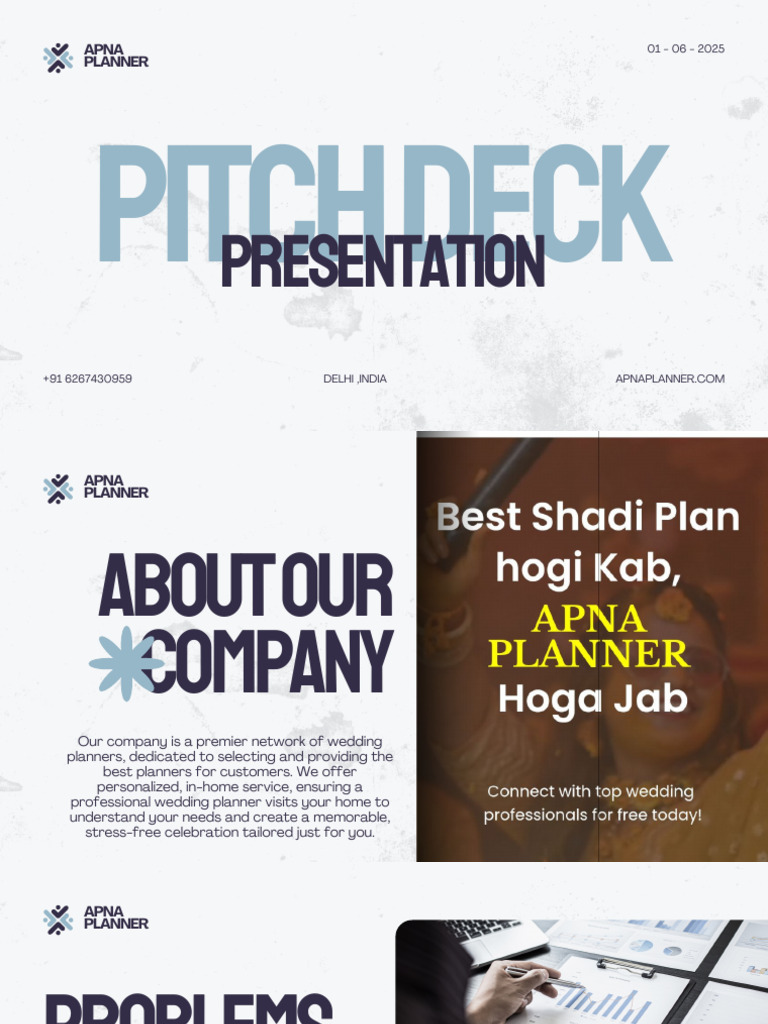 APNA PLANNER Pitch Deck Presentation | PDF | Economies