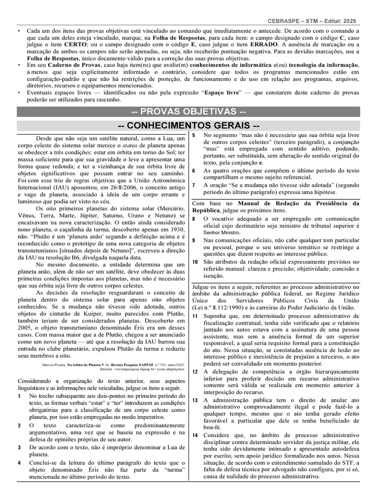 STM_conhecimentos básicos | PDF | Planetas | Plutão