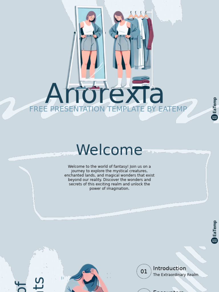 Anorexia PowerPoint Template by EaTemp | PDF | Fantasy