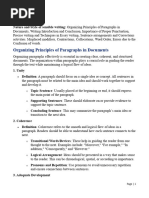 Structuring Documents: A Guide | PDF | Paragraph | Document