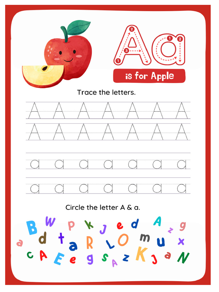 Tracing Letters in The Alphabet | PDF