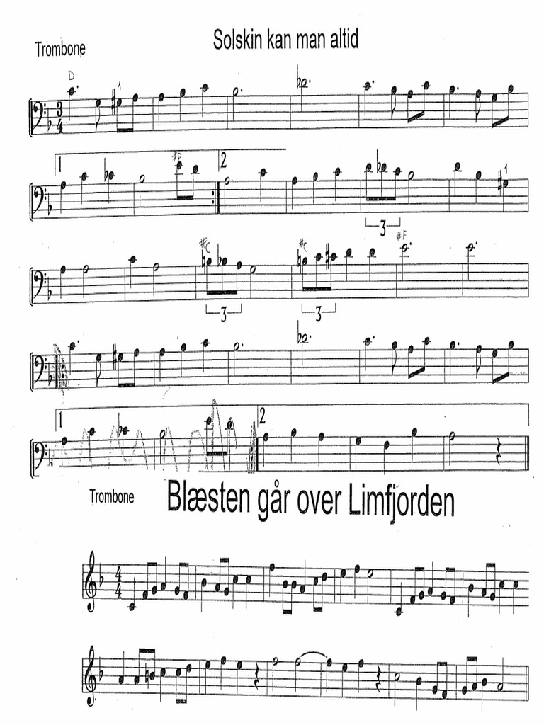 Solskin Kan Man Altid Finde Basun | PDF