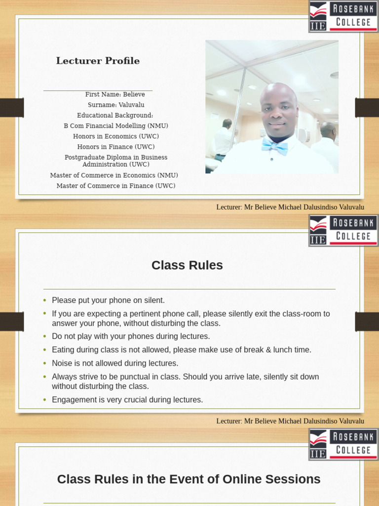 Lecturer Profile: Believe Valuvalu | PDF | Elasticity (Economics) | Demand