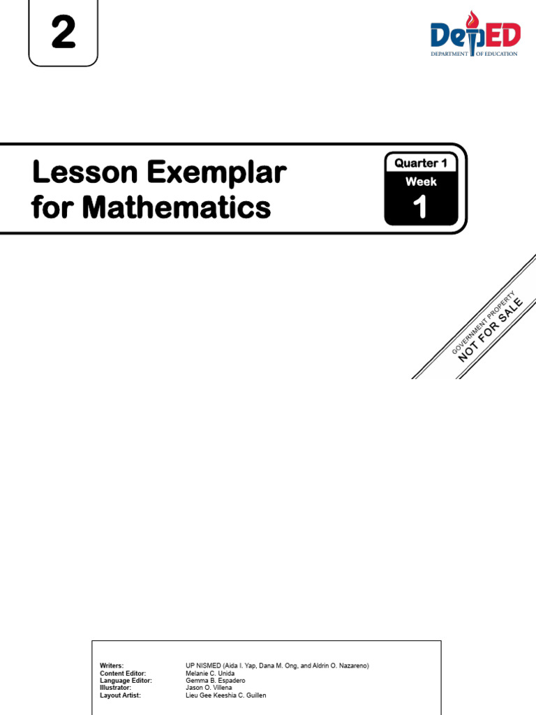 LE Math 2 Q1 Week 1 v.2 For-Sign-Off | PDF | Shape | Rectangle