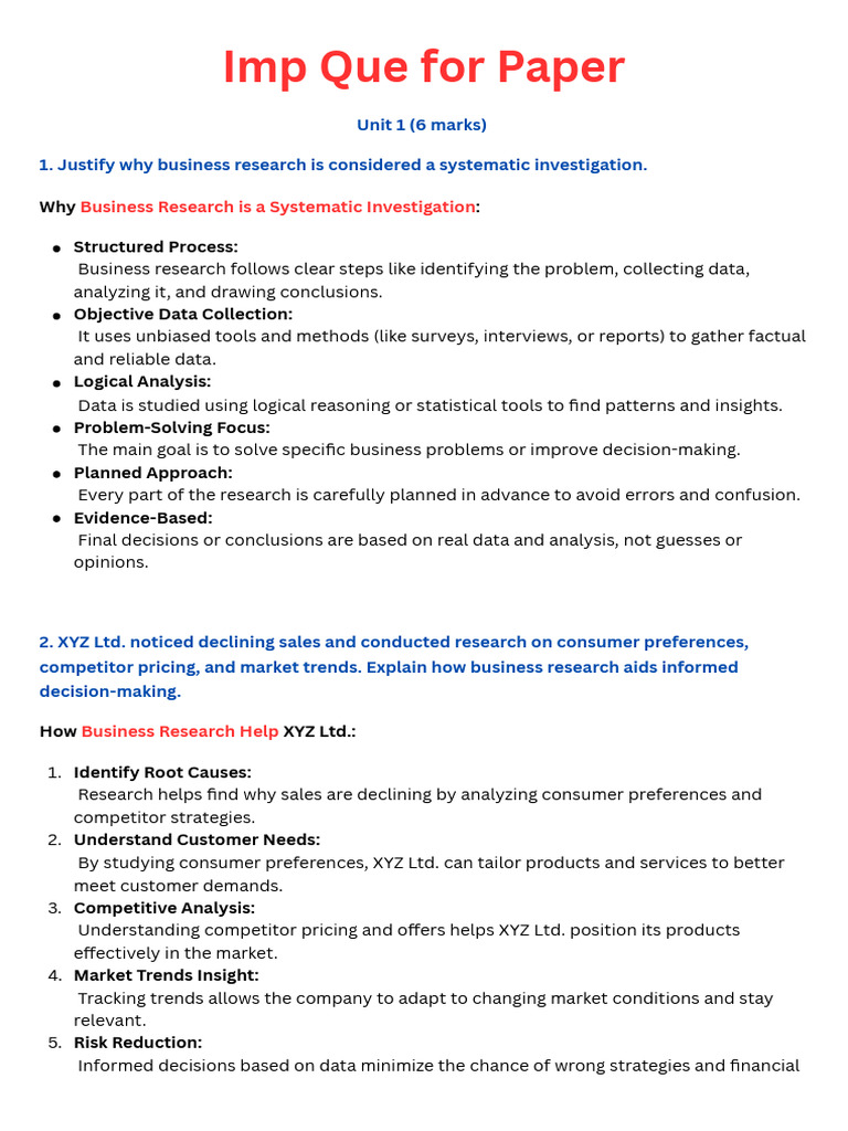 Imp Que For RM Paper DCCNNSNMSNKLNLSNKFN, LKNNNSNLNNSN | PDF | Sampling (Statistics) | P Value