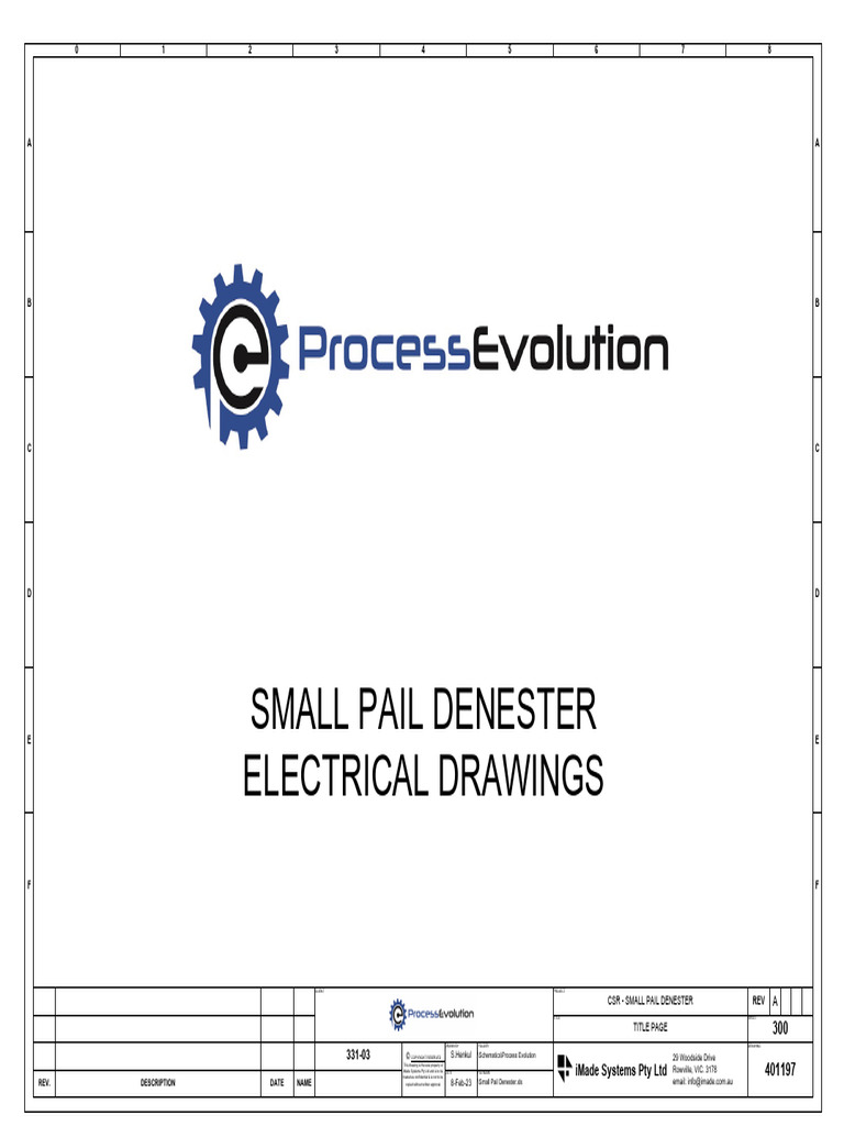 331-03 Small Pail Denester A1 | PDF | Electronics | Electric Power