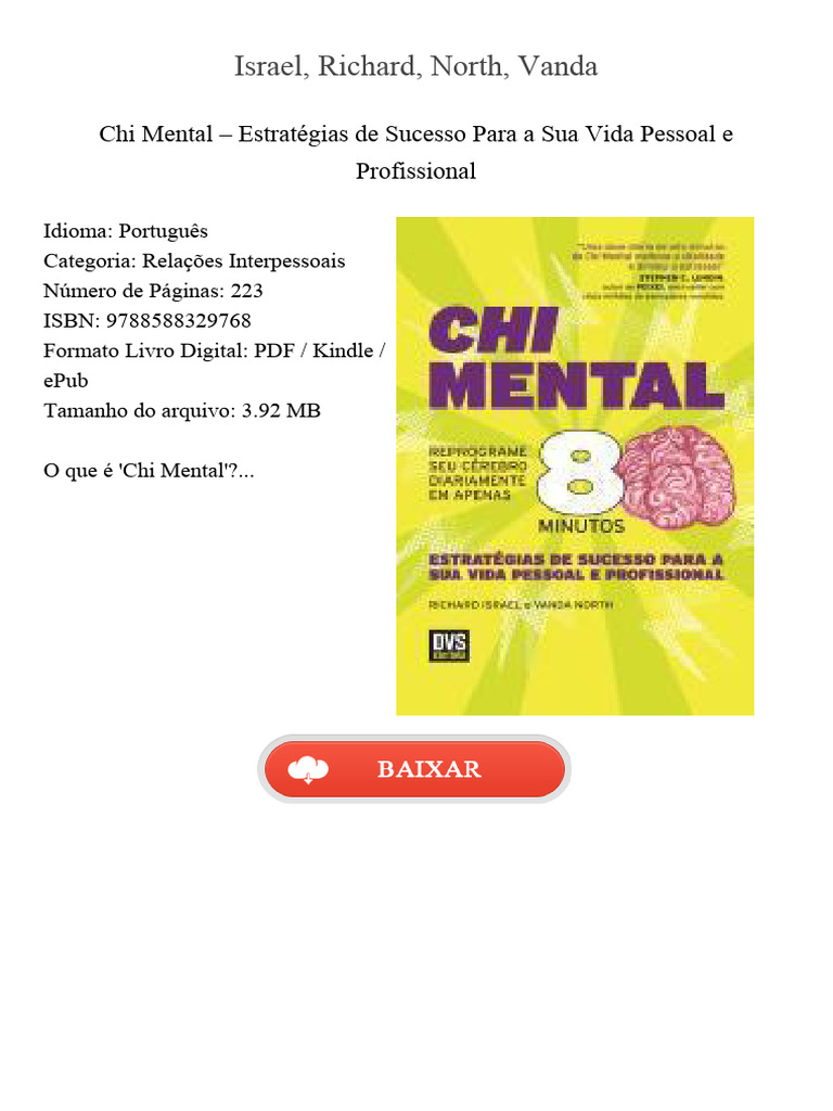 Chi Mental - Estrategias de Suc - Israel, Richard, North, Vanda | PDF