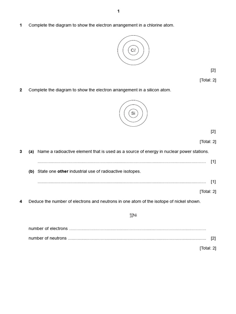 Unit 2 Test Atoms, Elements Mixture Bonding | PDF | Ion | Atoms
