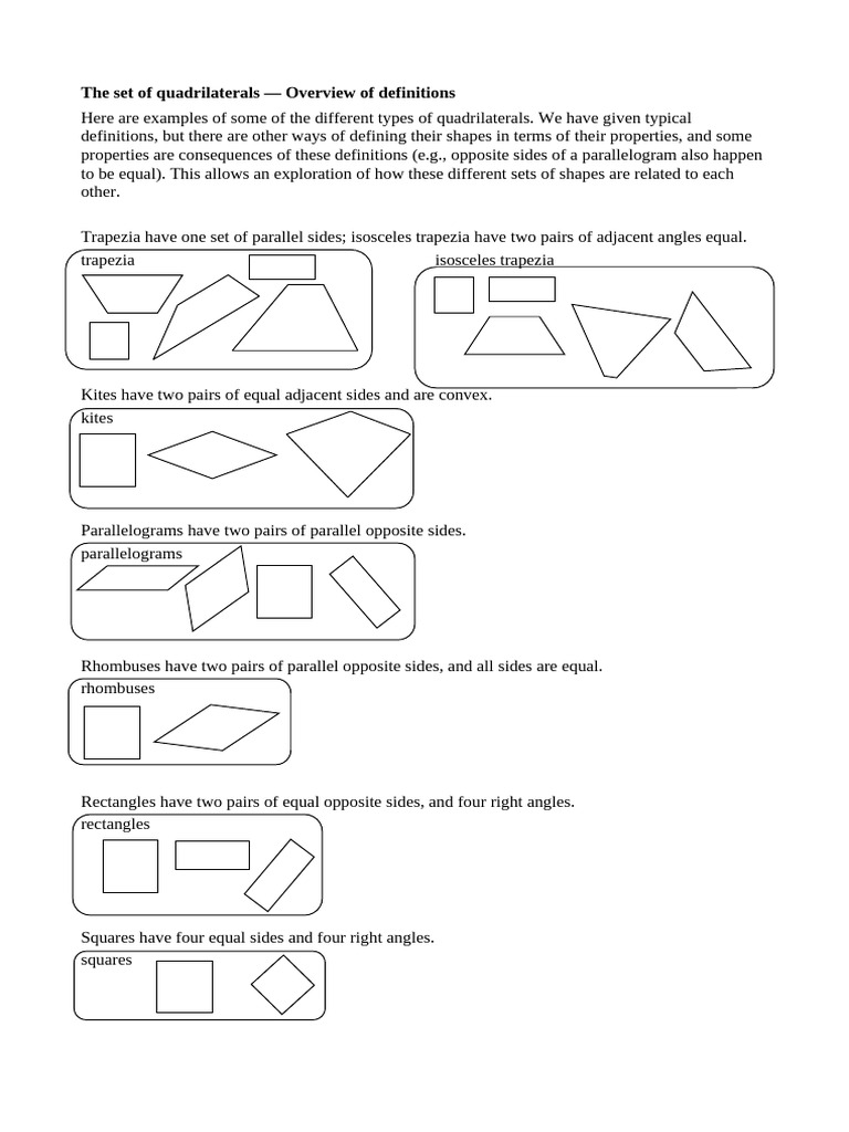 Quadrilat 2 | PDF | Rectangle | Classical Geometry