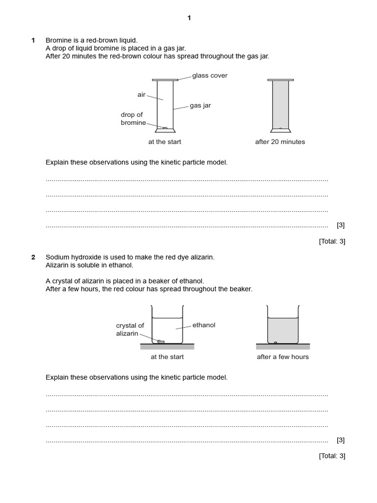 Unit 1 Test States of Matter | PDF | Gases | Zinc