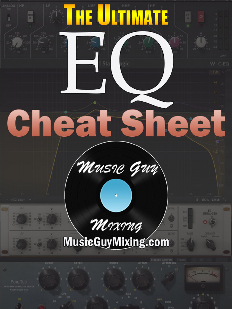 EQ Cheat Sheet From Music Guy Mixing | PDF | Equalization (Audio) | Guitars