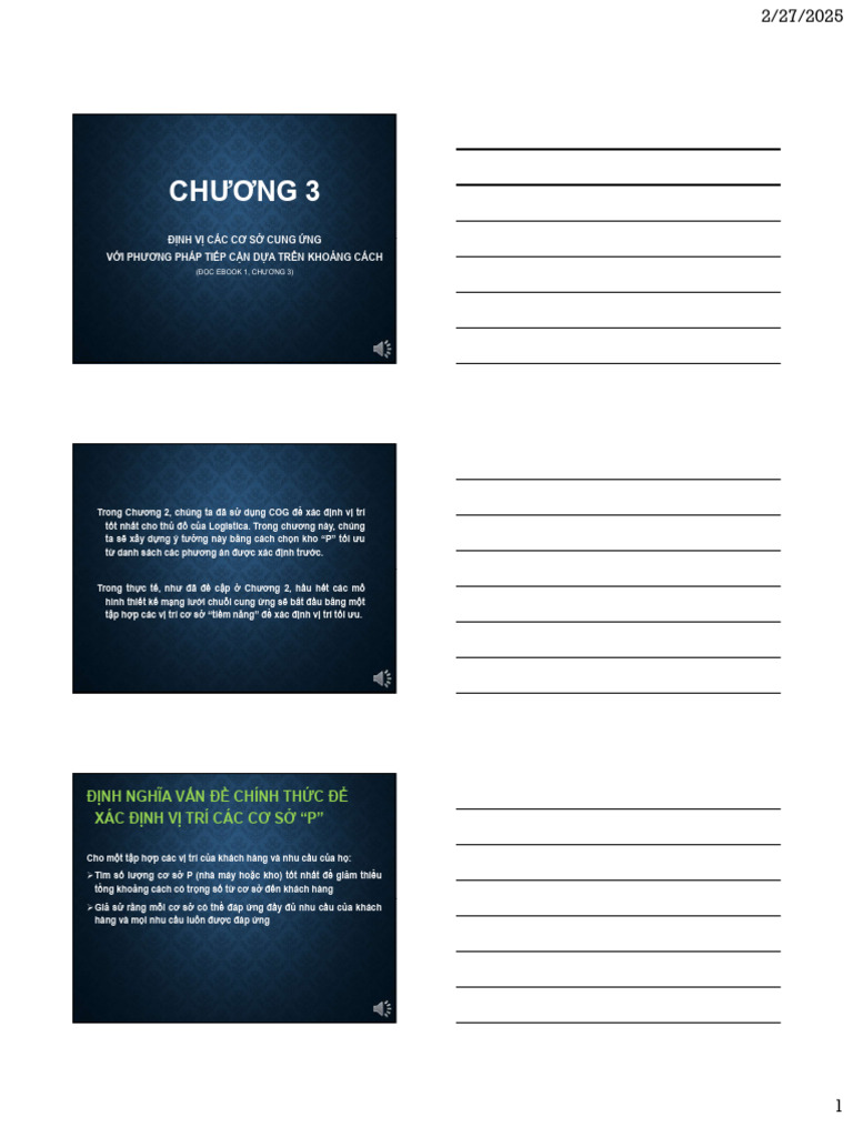 Chương 3 - Locating Facilities Using A Distance-Based Approach | PDF