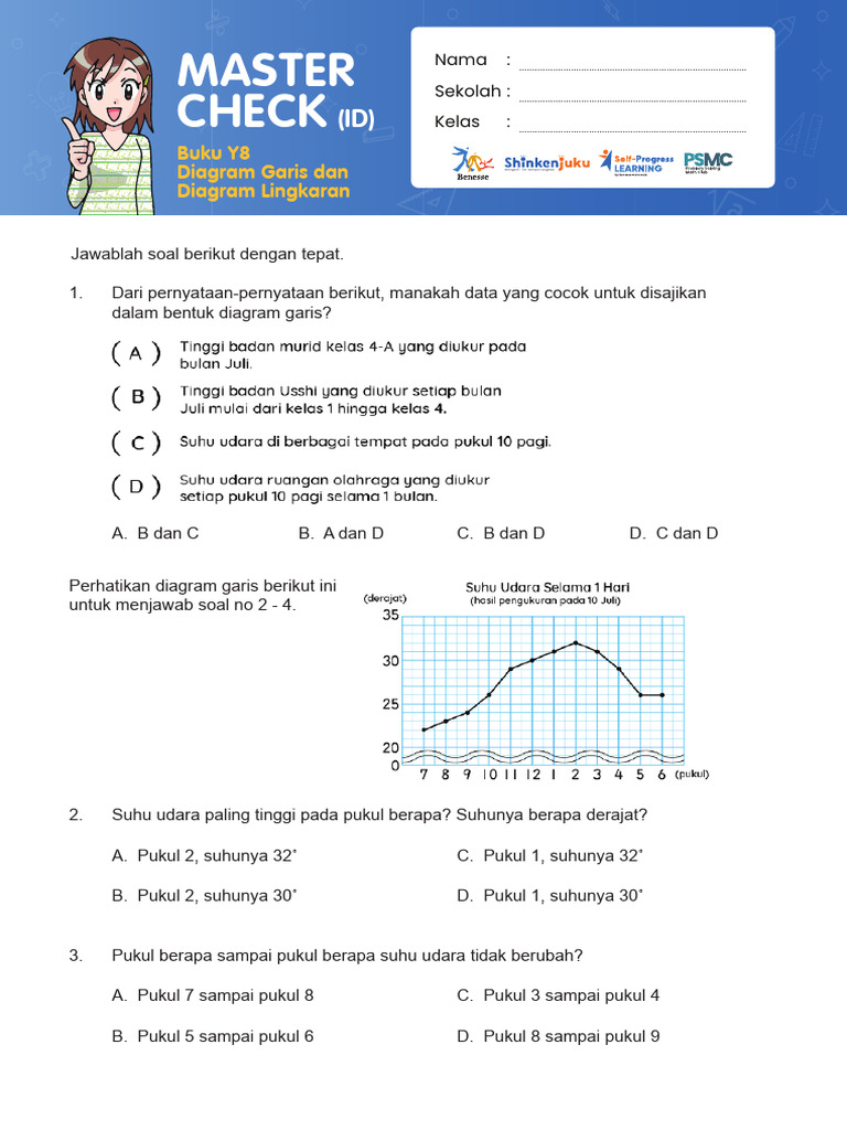 Master Check Y8 - Diagram Garis Dan Diagram Lingkaran | PDF