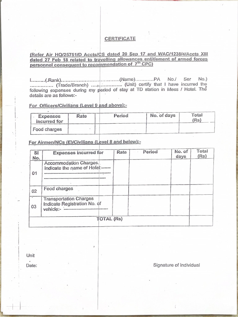 Self Certificate | PDF
