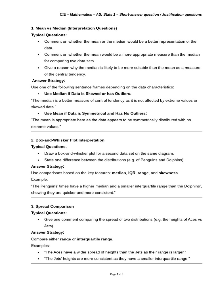 Justification - Short Questions | PDF | Probability Distribution | Mean