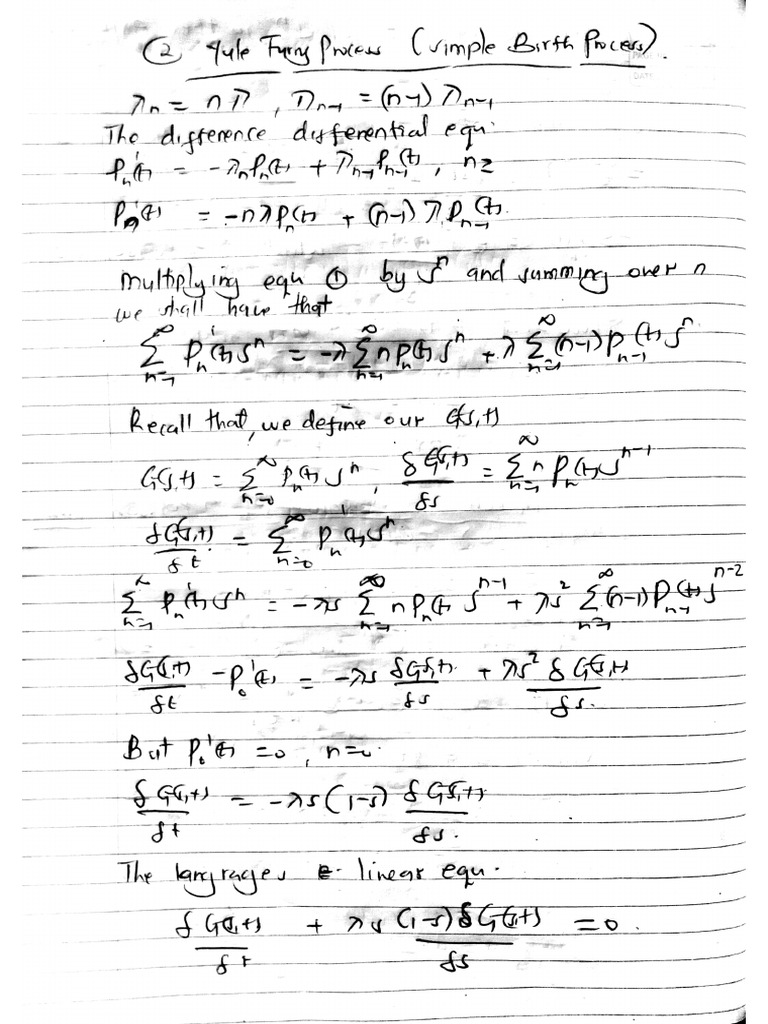 Yule Furry Process | PDF