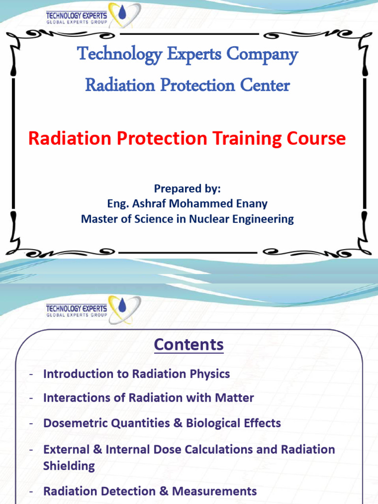 Radiation Protection Training Course | PDF | Isotope | Radioactive Decay