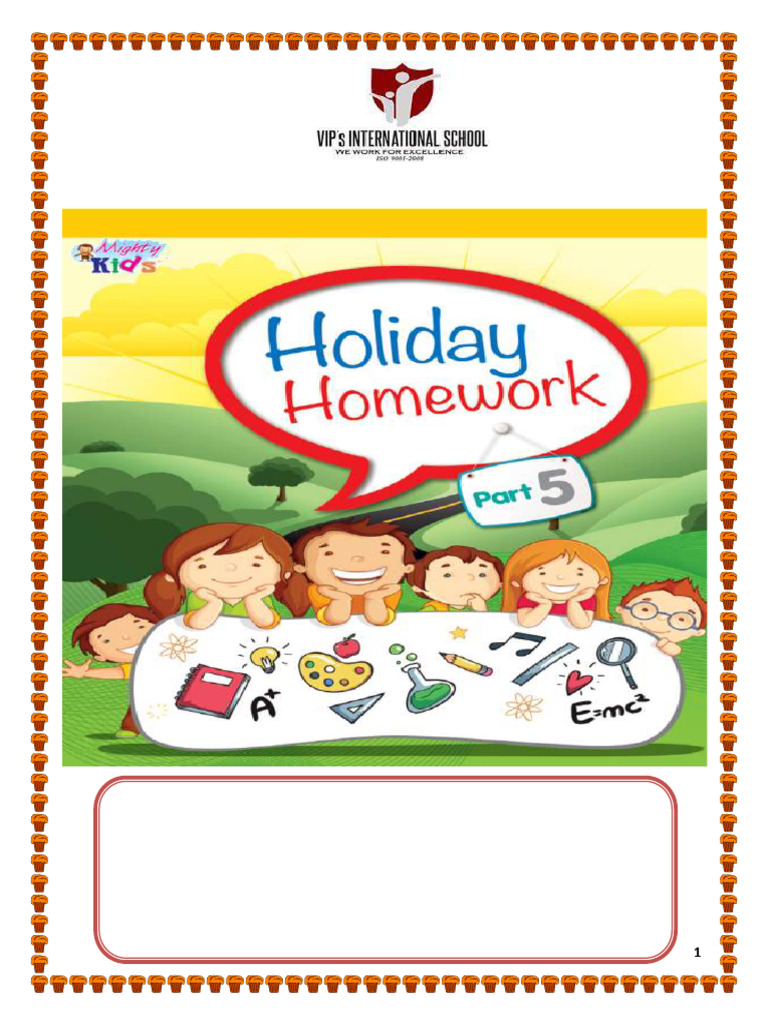 Grade 2 Holiday Homework Assignments | PDF