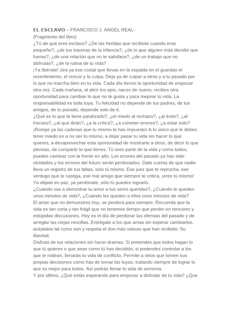 El Esclavo Pdf