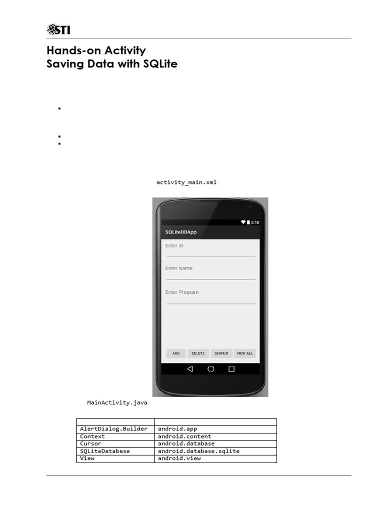 07 Hands-On Activity 2 | PDF | Android (Operating System) | Software