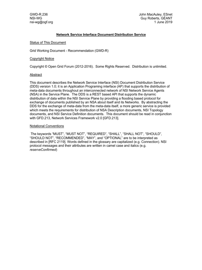 GFD 236 | PDF | Metadata | Xml