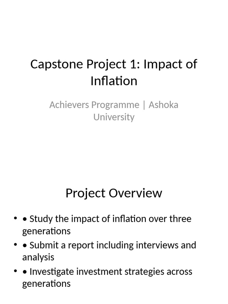 Capstone Project 1 Inflation | PDF