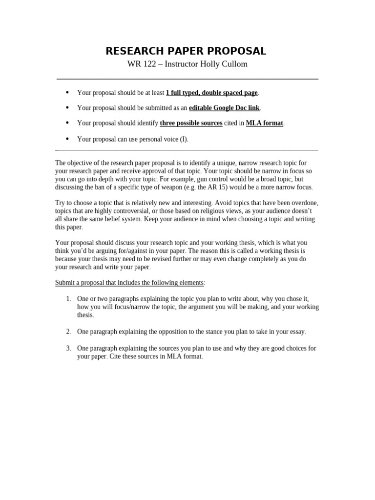 Research Proposal and Research Paper Assignment | PDF | Essays | Thesis