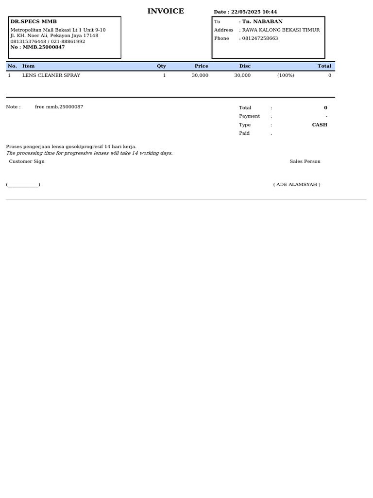 MMB 25000847 | PDF
