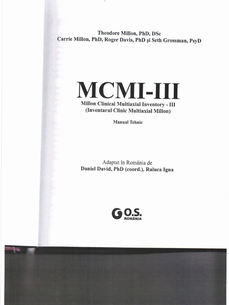 Mcmi - Iii | PDF