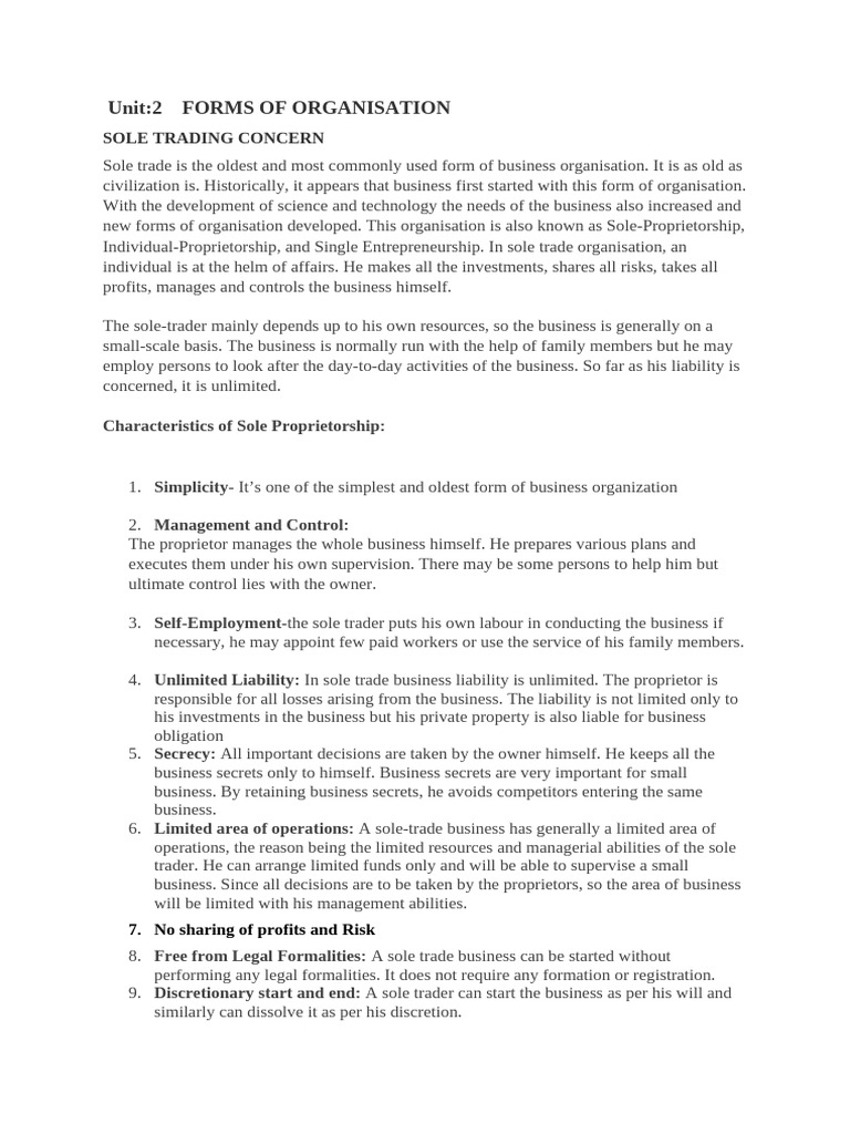 Understanding Sole Proprietorship Basics | PDF | Partnership | Sole ...