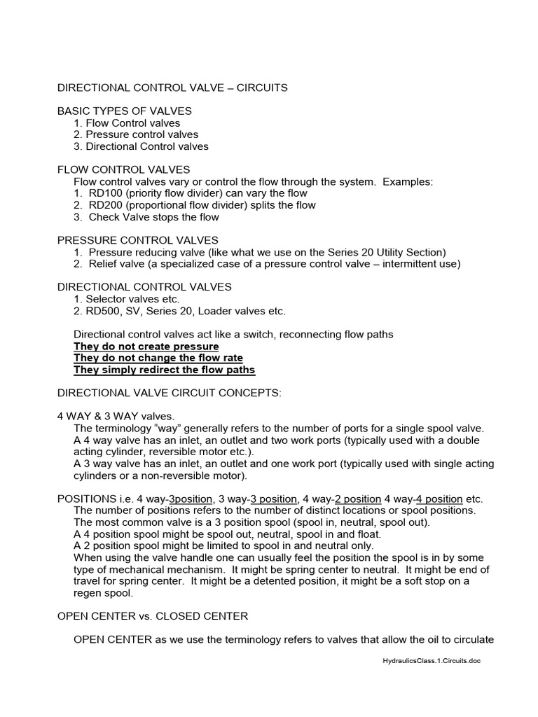 Directional Control Circuits | PDF