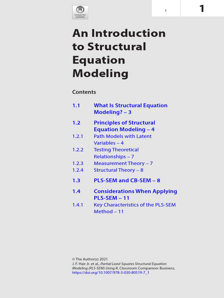 An Introduction To Structural Equation Modeling | PDF | Structural Equation Modeling ...