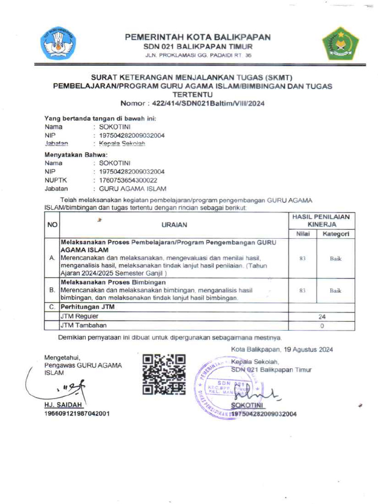 09.Skmt Semester Ganjil Tahun Pelajaran 2024-2025 | PDF