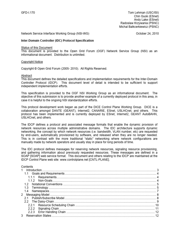 GFD 170 | PDF | Computer Network | Network Topology