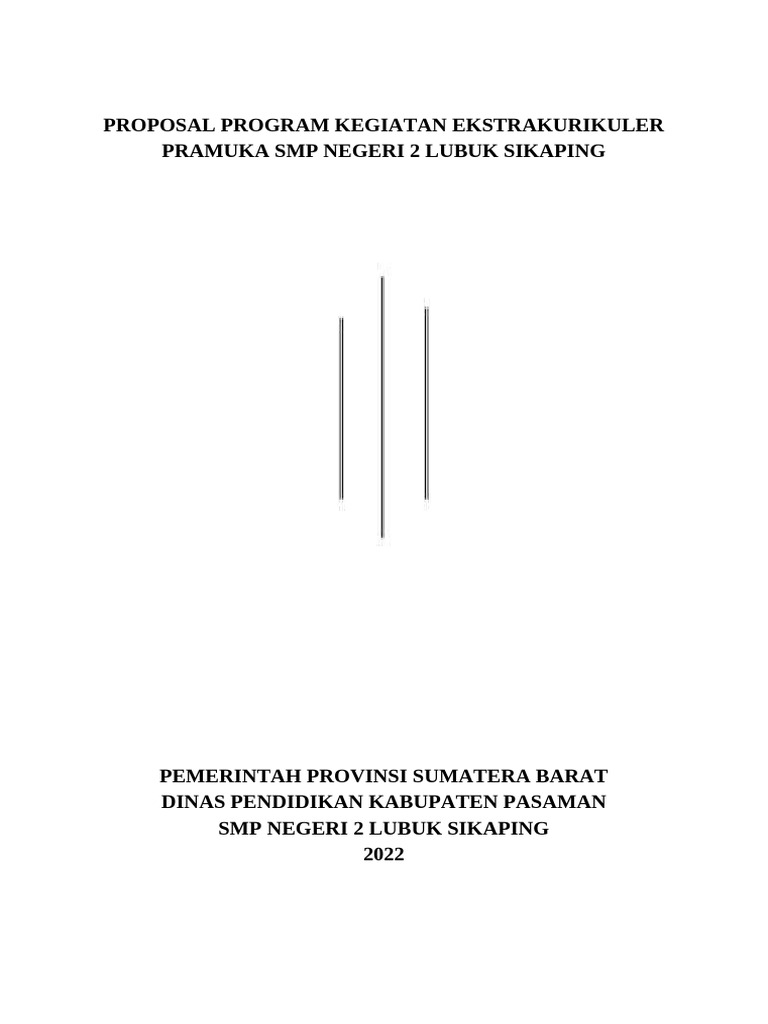 Proposal Kegiatan Pramuka | PDF