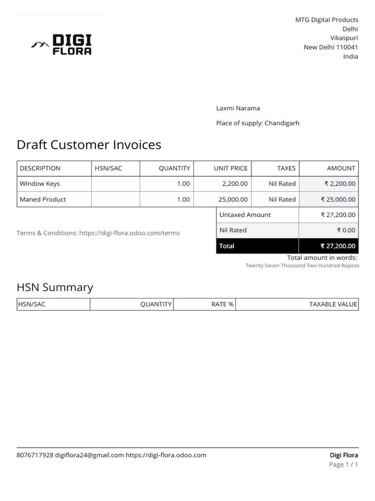 Draft Invoice (2) Perusal | PDF