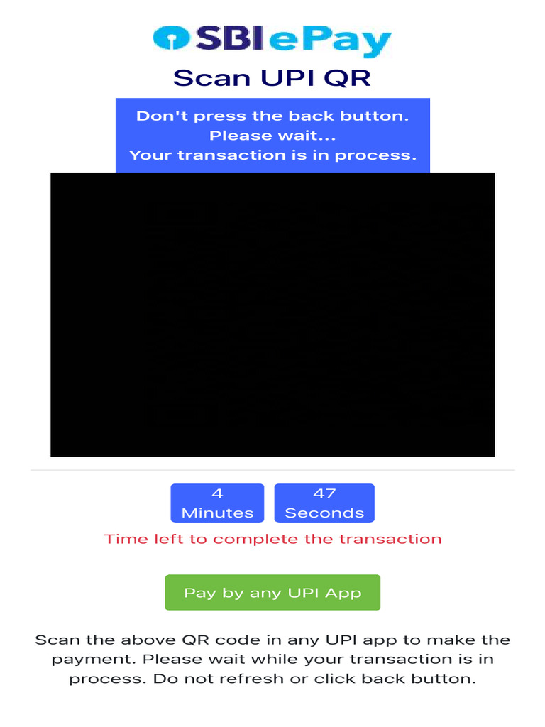 Sbiepay Upi QR Wait | PDF