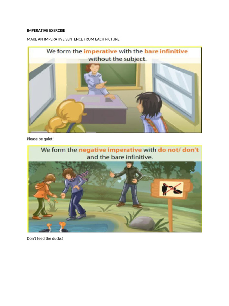 Jennifer 1727009 - Imperative Exercise | PDF