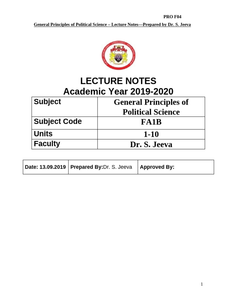 7 Lecture Notes | PDF | Power (Social And Political) | Science