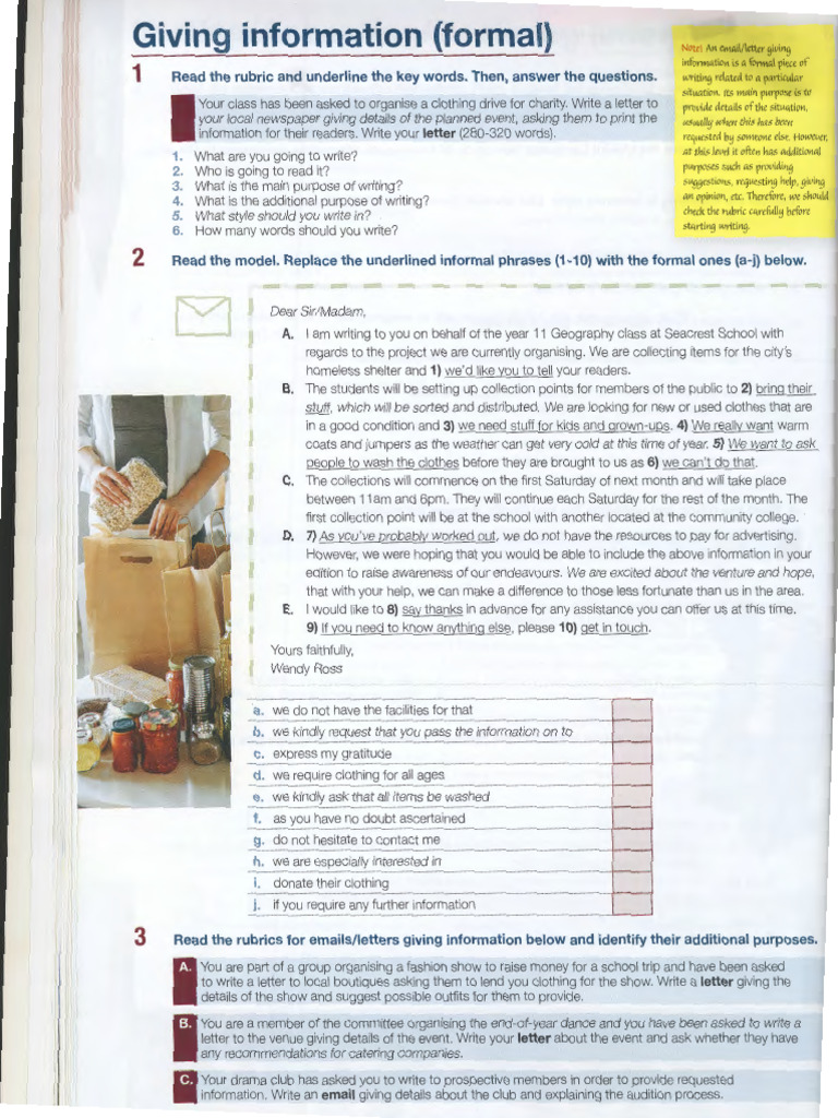Giving Information Formal c2 | PDF