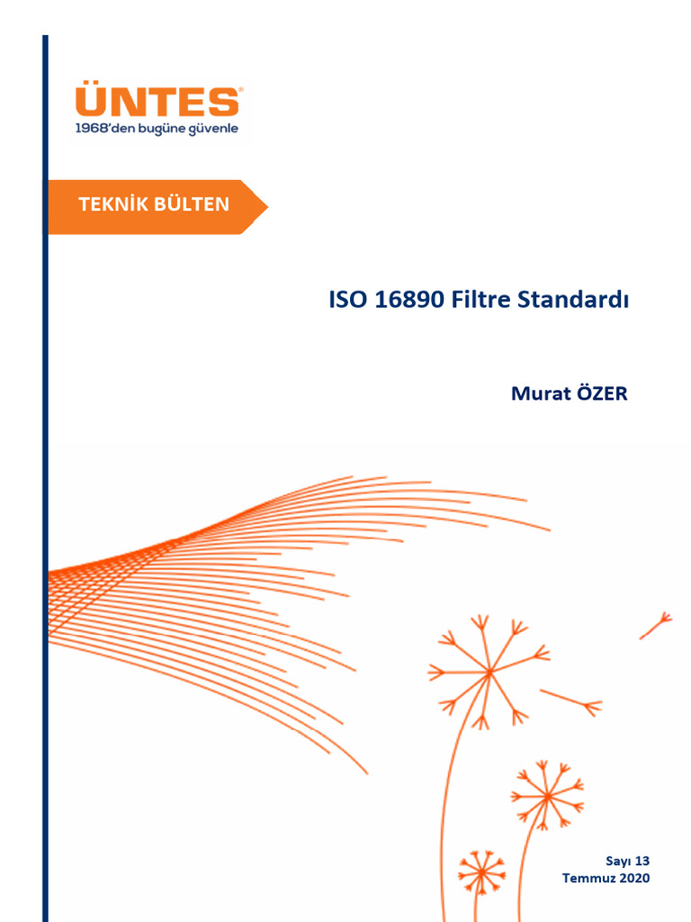 Teknik Bülten 13 - ISO 16890 Filtre Standardı S-13 Temmuz 2020 | PDF