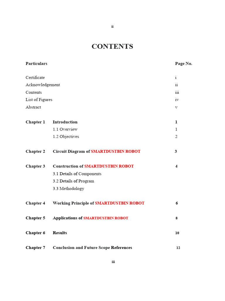 Mini Project Report Format[1] | PDF | Waste Management | Arduino